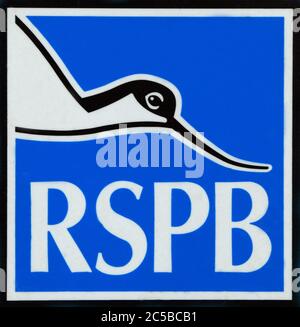 RSPB, logo, sign, Snettisham, Norfolk, England Stock Photo - Alamy