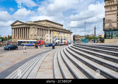 St George s Hall Liverpool from above - aerial view - travel ...