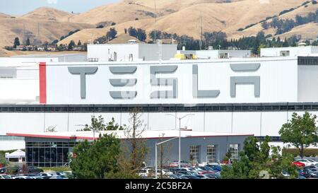 The Tesla Factory in Fremont California USA Stock Photo - Alamy