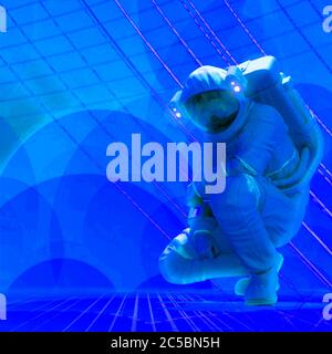 astronaut resting pin up pose, 3d illustration Stock Photo - Alamy