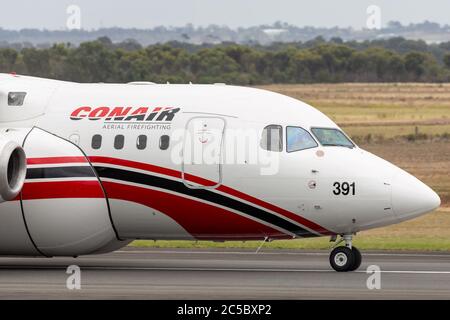 Coulson Aviation BAE Systems 146 (Avro RJ85) aerial fire fighting ...
