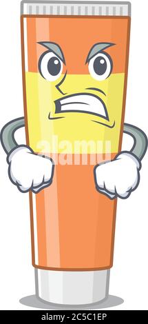 Angry toothbrush mascot cartoon style Stock Vector Image & Art - Alamy