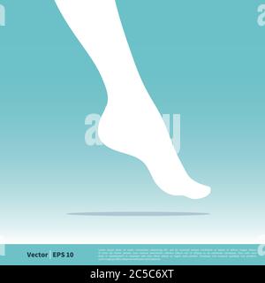Women Leg Icon Vector Logo Template Illustration Design. Vector EPS 10 ...