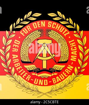 East Germany, GDR, DDR, NVA Army Officer, historical re-enactment ...
