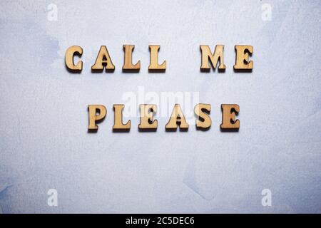 Word writing text Call Me Please. Business concept for Asking for ...
