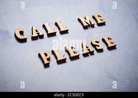 Word writing text Call Me Please. Business concept for Asking for ...