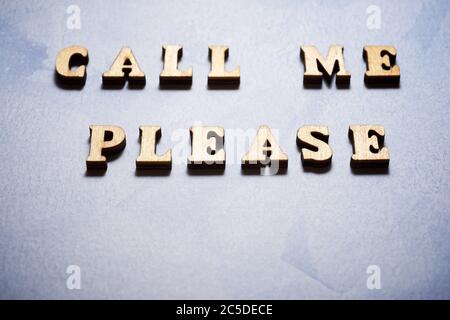 Word writing text Call Me Please. Business concept for Asking for ...