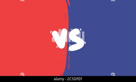 Versus comparison blank. Vs poster. Vector illustration with divider ...