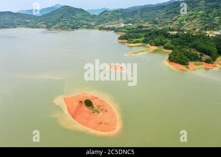 Gutian. 2nd July, 2020. Aerial photo taken on July 2, 2020 shows the ...