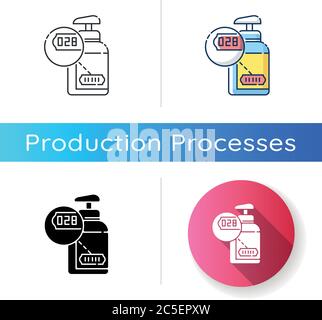 Batch production concept icon. Manufacturing method idea thin line ...