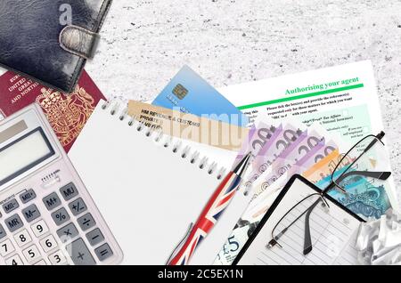 English form 64-8 Authorising your agent from HM revenue and customs ...