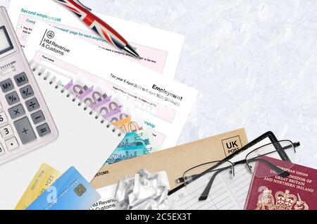 English Tax form sa102 Employment by HM revenue and customs lies on ...