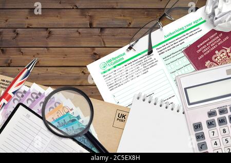 English form 64-8 Authorising your agent from HM revenue and customs ...