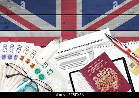 English form LS01 Lost or stolen british passport notification from HM ...