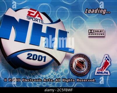 NHL 2001 Sony Playstation 1 PS1 PSX Editorial use only Stock Photo Alamy