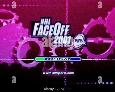 NHL Face Off 2001 - Sony Playstation 1 PS1 PSX - Editorial use only ...