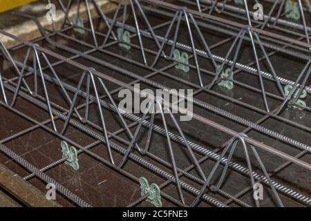 Close up picture of precast girder slab in production Stock Photo - Alamy