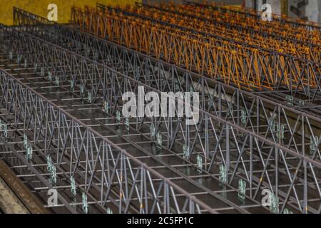 Close up picture of precast girder slab in production Stock Photo - Alamy