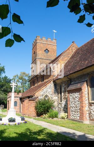 Churchyard of St Mary Magdalene parish church built in 13th century ...