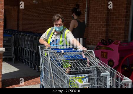 July 2, 2020, Roswell, GA: Chris Nelson, 36, who has a developmental ...