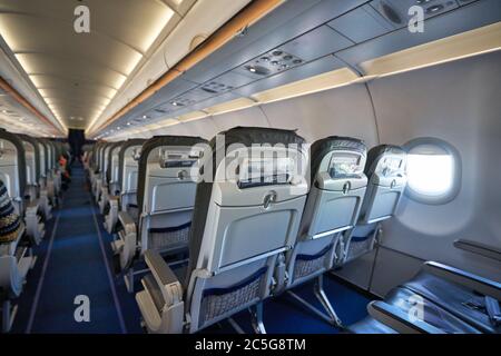 Interior Airbus A320 Stock Photo - Alamy