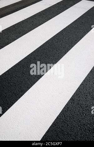 Zebra crossing without anyone crossing it Stock Photo - Alamy