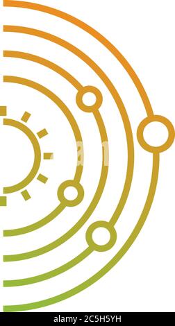 Unique Solar System Vector Line Icon Stock Vector Image & Art - Alamy