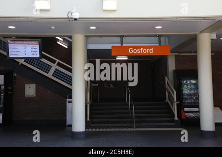 Gosford Train Station, Gosford, Central Coast, NSW, Australia Stock ...