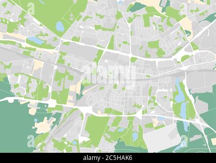 Urban vector city map of Katowice, Poland Stock Vector Image & Art - Alamy
