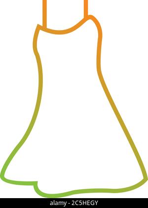 Unique Night Dress Vector Line Icon Stock Vector Image & Art - Alamy