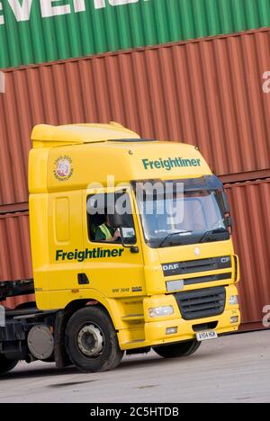 Freightliner lorry at Manchester Euroterminal, Trafford Park ...