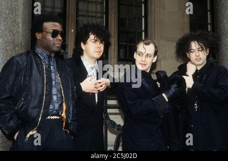 Laurence Tolhurst, Robert Swithh and Andy Anderson of The Cure at a ...