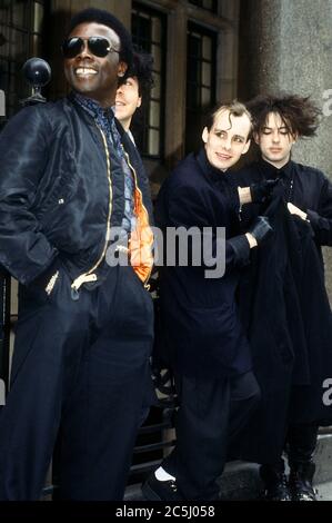 Laurence Tolhurst, Robert Swithh and Andy Anderson of The Cure at a ...