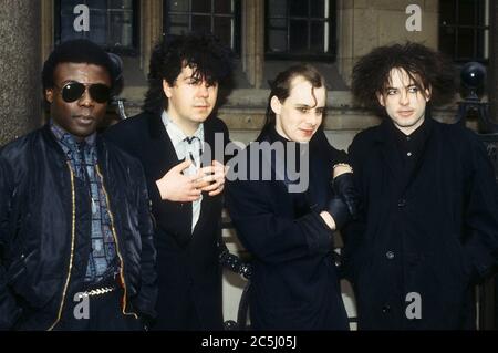 Laurence Tolhurst, Robert Swithh and Andy Anderson of The Cure at a ...
