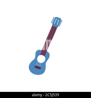 Single hand-drawn ukulele icon. Symbol of a musical instrument. Vector ...