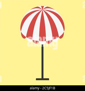 umbrella water flat style icon vector illustration design Stock Vector ...