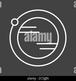 Unique Orbit Vector Line Icon Stock Vector Image & Art - Alamy