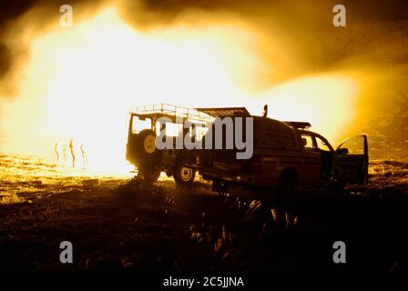 RAF Mountain Rescue Vehicles Stock Photo - Alamy