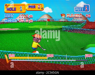 Putter Golf - Sony Playstation 1 PS1 PSX - Editorial use only Stock ...