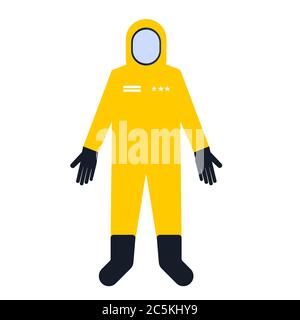 Yellow Suit Chemical Biohazard protection. Costume Radioactive and ...