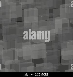 Transparent Gray Tiles Seamless Pattern, 3D Illustration Stock Vector ...