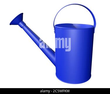 watering can isolated on blue background 3d illustration Stock Photo ...