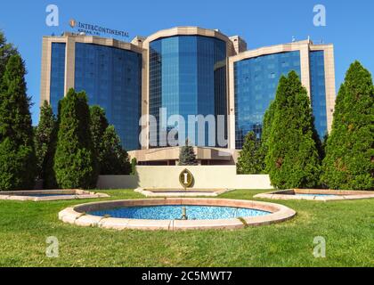 Almaty, Kazakhstan - September 8, 2017: The InterContinental Hotel is ...