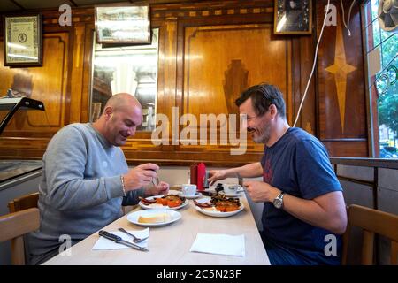 Pellicci's Cafe in the Bethnal Green Rd, East London, UK Stock Photo ...