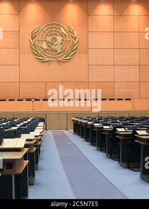 The Palais des Nations, the main building of the United Nations Office ...