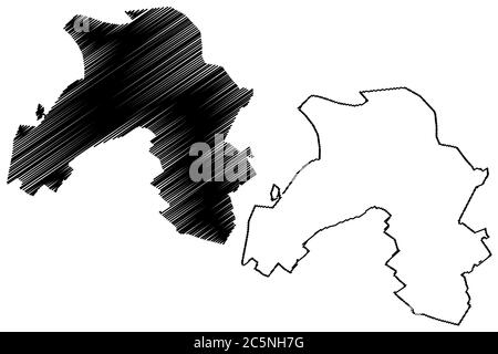 Karaj City (Islamic Republic of Iran, Persia, Alborz Province) map ...