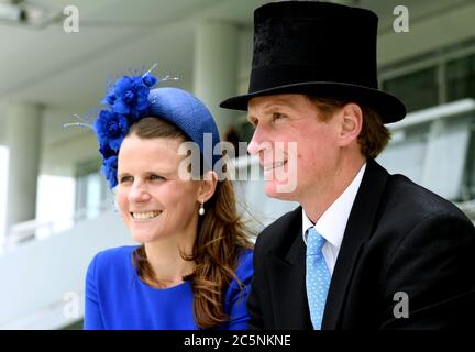 Horse trainer Ed Walker (right) and his wife Camilla Walker in the ...
