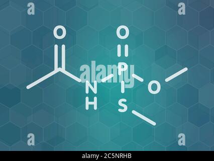 Acephate insecticide molecule. Skeletal formula Stock Photo - Alamy