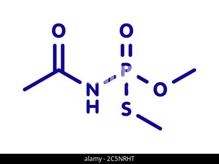 Acephate insecticide molecule. Skeletal formula Stock Photo - Alamy