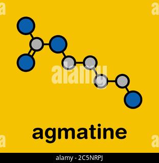 Agmatine molecule. Skeletal formula Stock Photo - Alamy